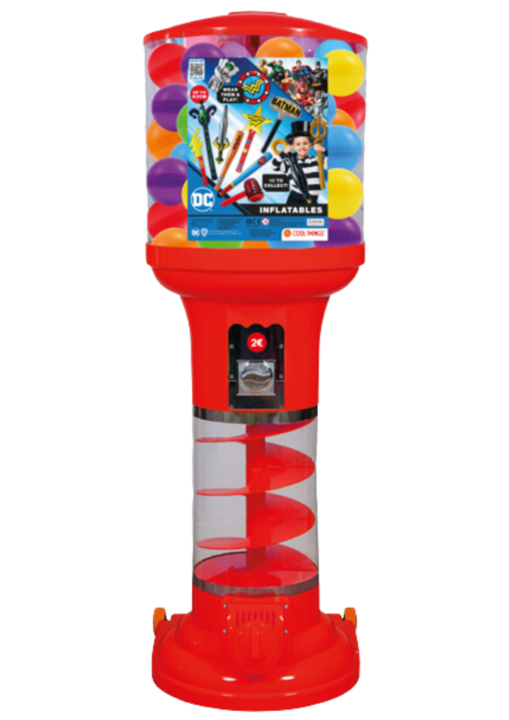 BALLY mechanical vending machine - red Mechanical vending machines